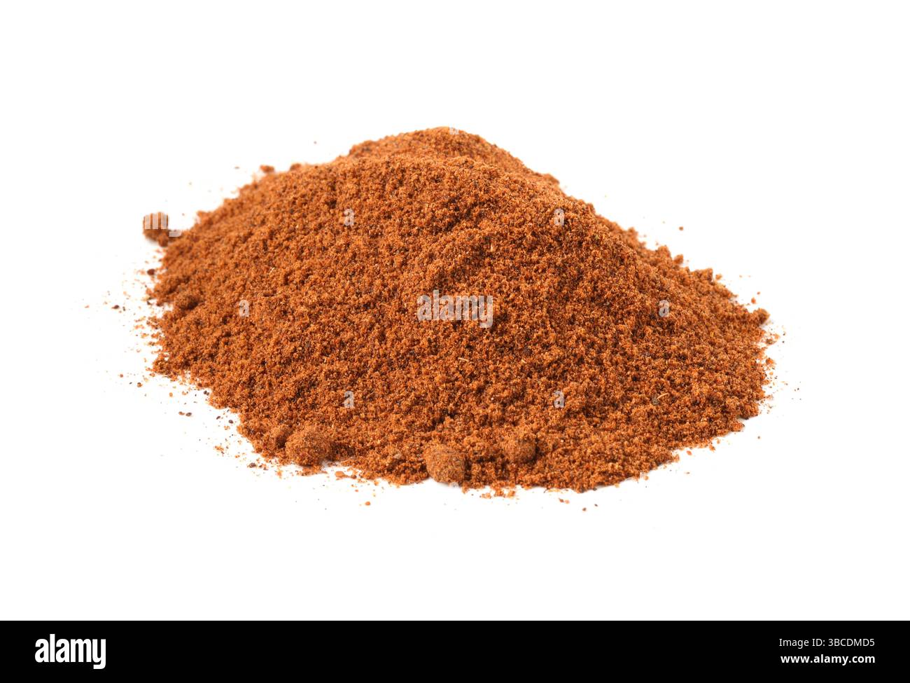 Pile of nutmeg powder isolated on white Stock Photo - Alamy