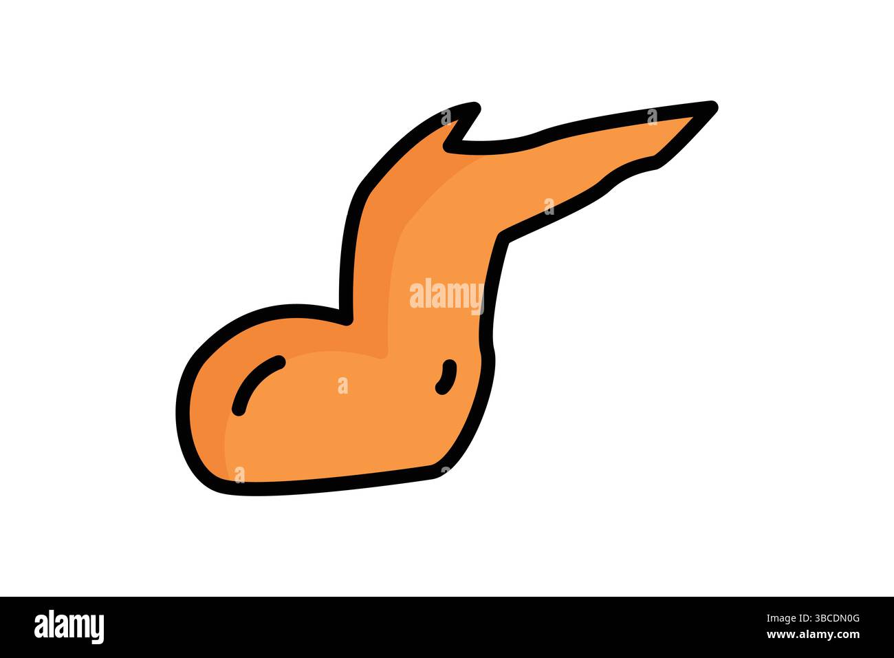 Chicken wing icon. colored outline icon style. icon related to meat ...