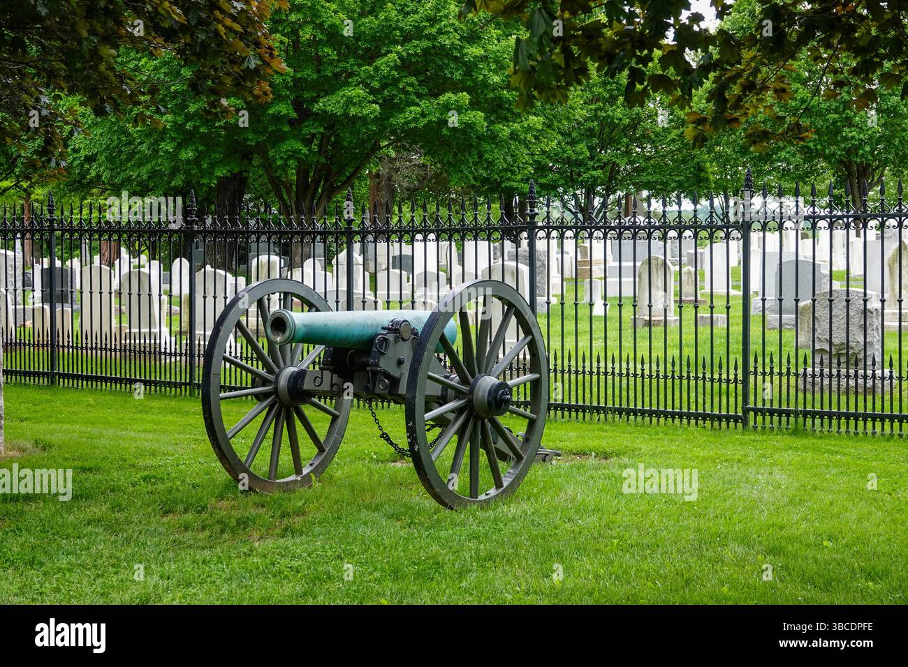 USA Pennsylvania PA Gettysburg National Military Park Cemetery Cannon ...
