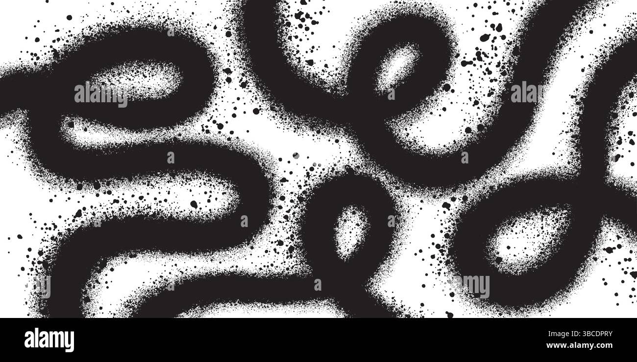 Abstract grunge lines background. Graphic Pattern with Wavy Lines in ...