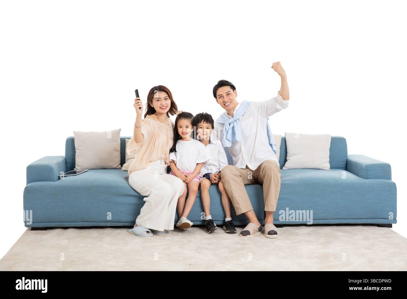 Asian mother daughter watching tv hi-res stock photography and images - Alamy
