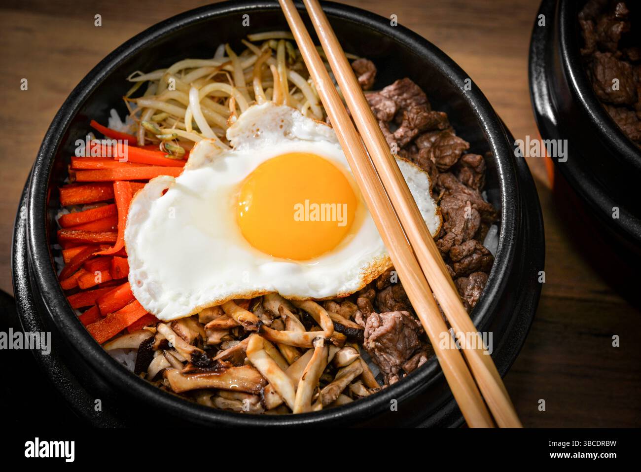 Overhead view homemade korean hi-res stock photography and images - Alamy