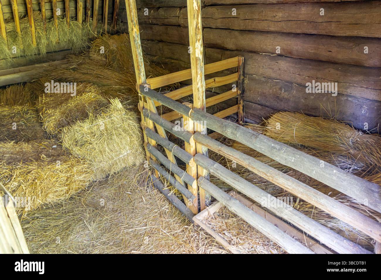 Empty barn on an old farm Stock Photo - Alamy