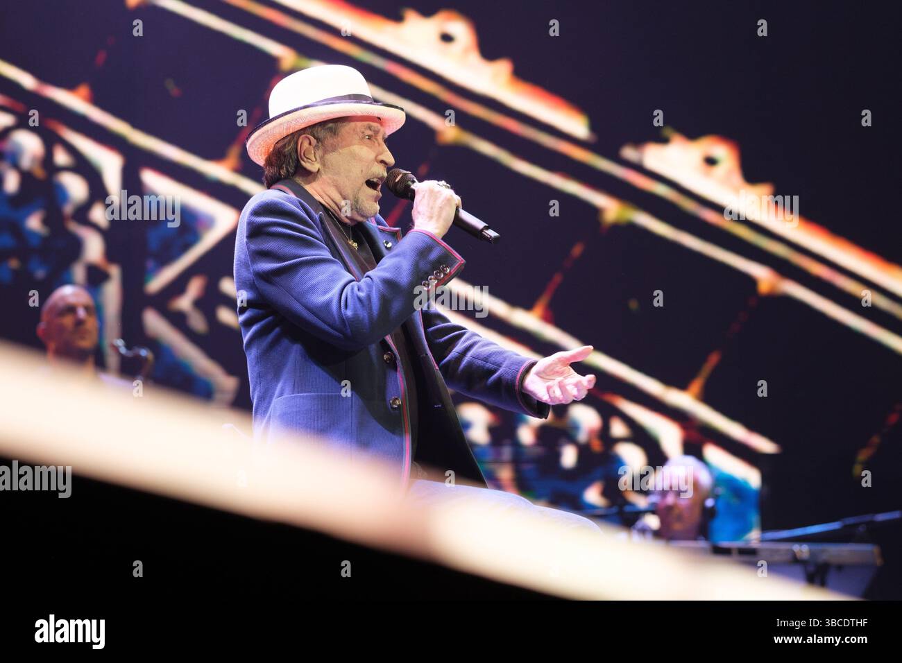 Madrid, Spain. 19th May, 2025. The singer Joaquin Sabina performs ...