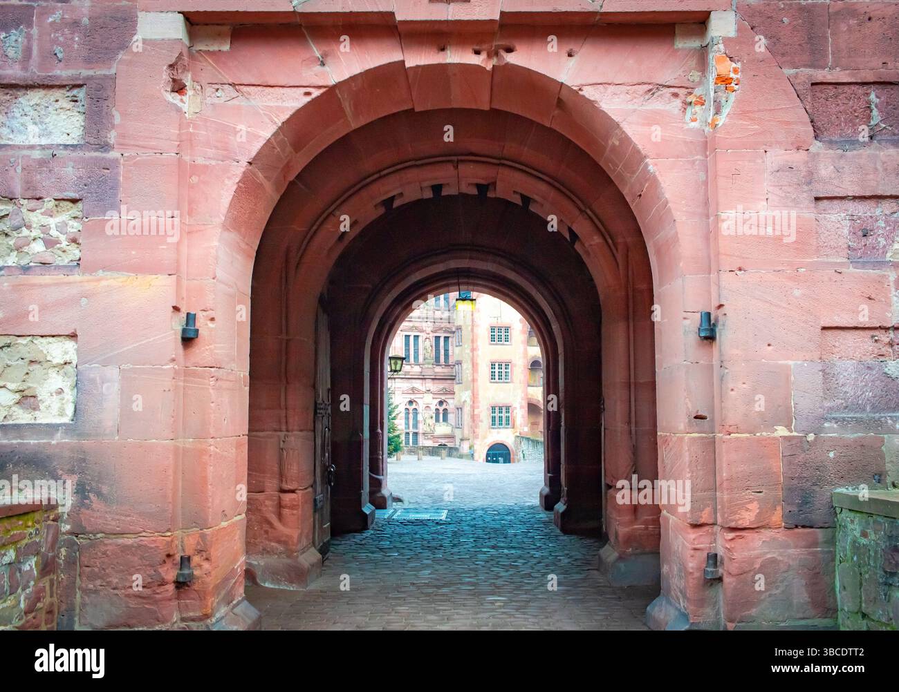Historic Schloss Heidelberg Castle traditional German architecture in ...