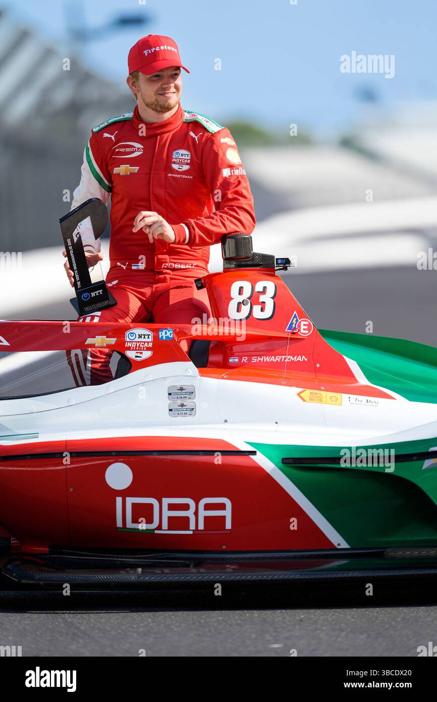 Indianapolis, Indiana, USA. 19th May, 2025. Robert Shwartzman of Israel ...
