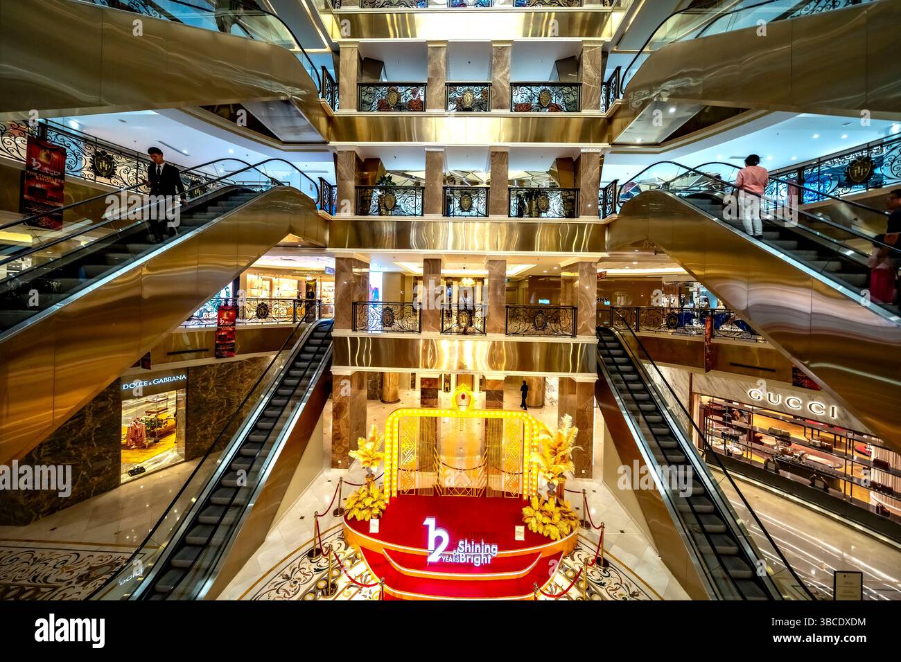 Hanoi, Viet Nam - April 24, 2025: Interior of the luxury shopping mall ...
