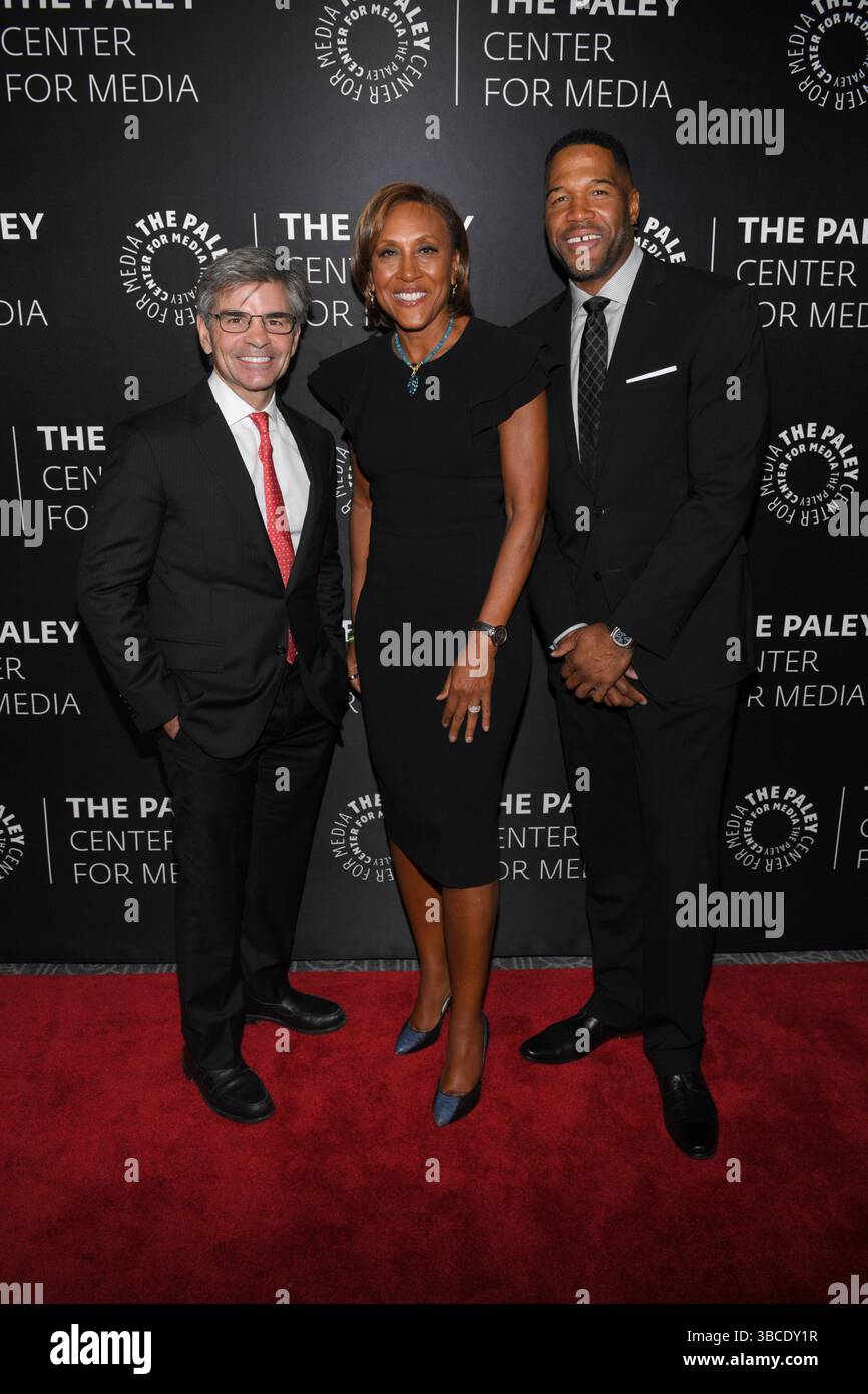 New York, USA. 19th May, 2025. (L-R) George Stephanopoulos, Robin ...