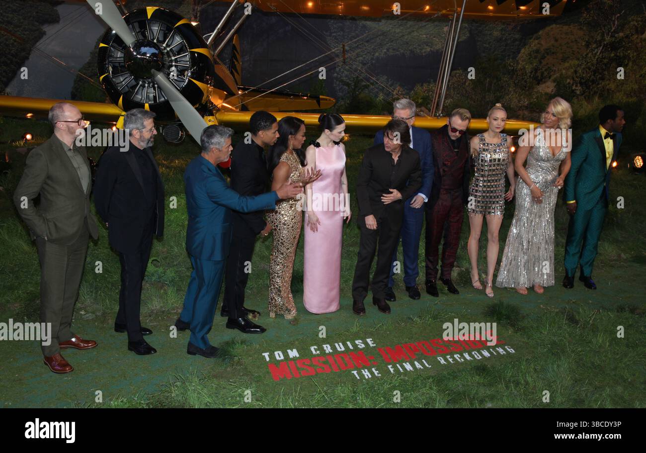 London, UK. L-R: Mark Gatiss, Rolf Saxon, Esai Morales, Greg Tarzan ...