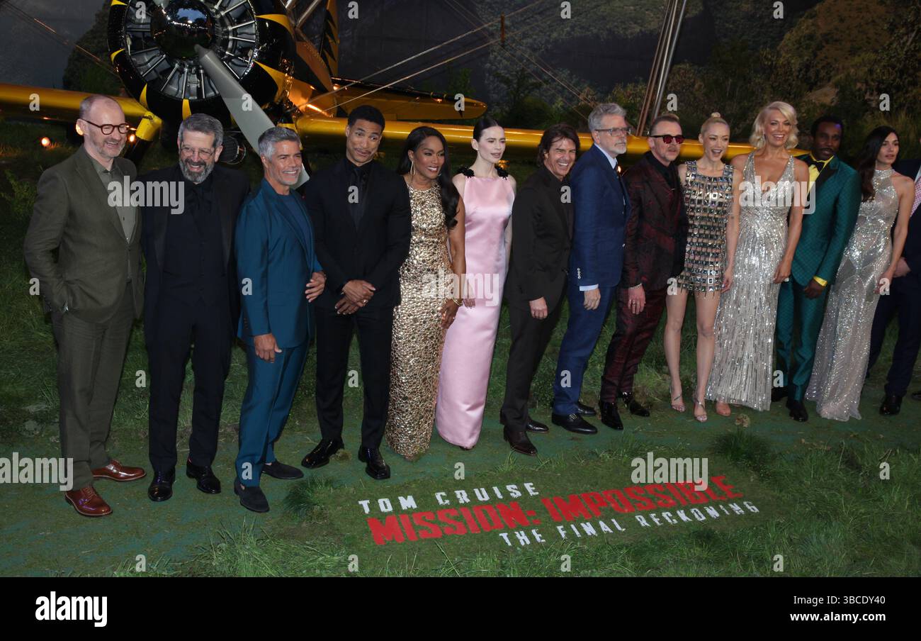 London, UK. L-R: Mark Gatiss, Rolf Saxon, Esai Morales, Greg Tarzan ...