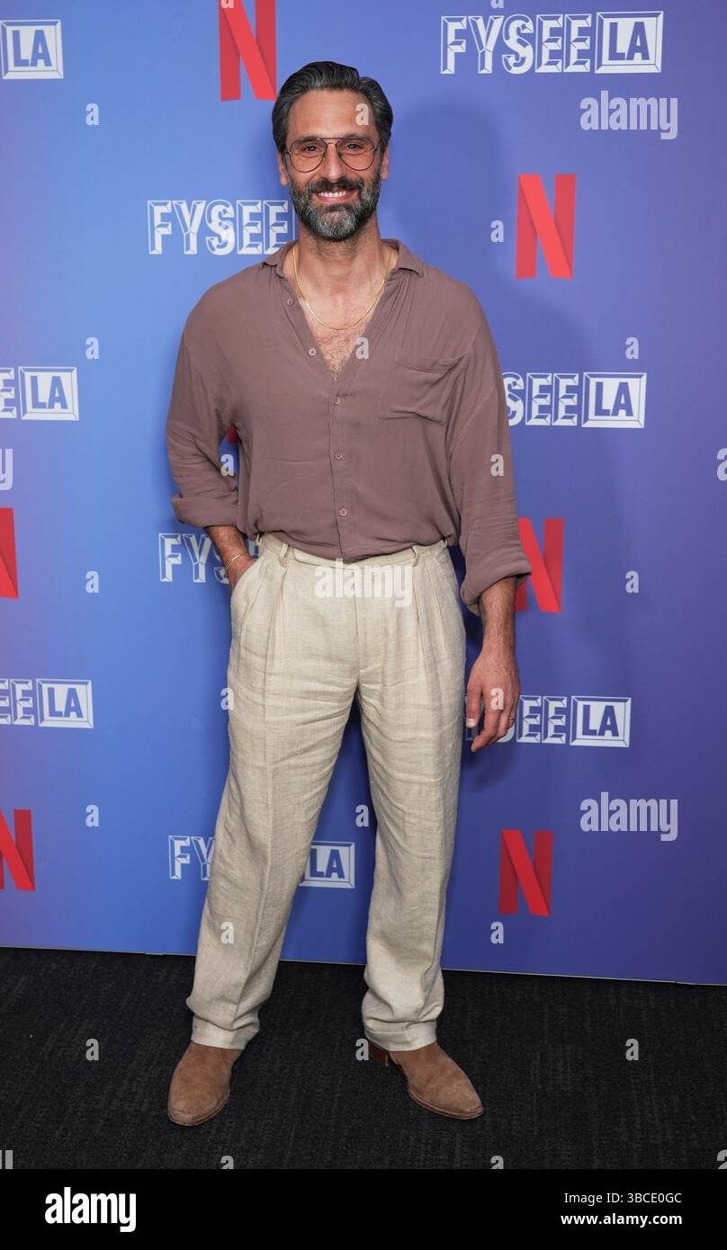 Marco Calvani, a cast member in "The Four Seasons," arrives at an FYC ...