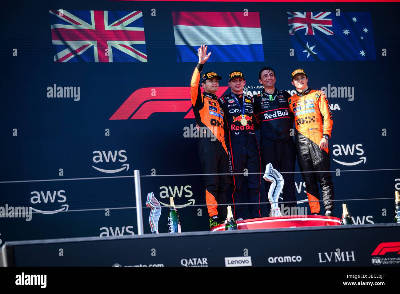 Imola, Italy. 18th May, 2025. McLaren F1 Team's British driver Lando ...