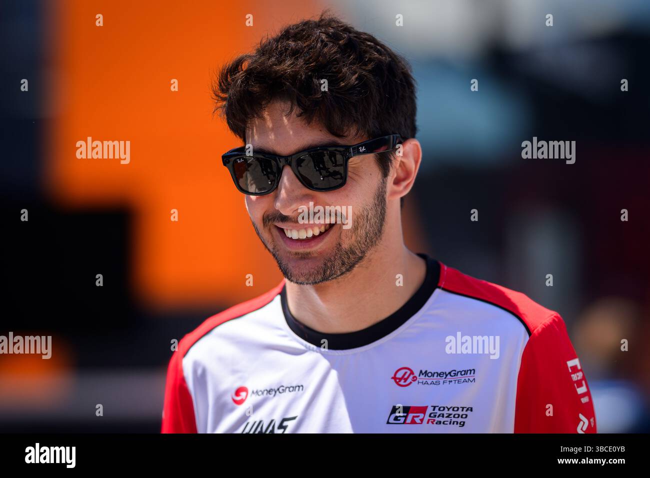 MoneyGram Haas F1 Team’s French driver Esteban Ocon is seen in the ...