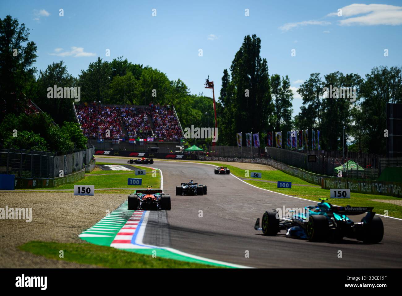 Imola, Italy. 18th May, 2025. Drivers compete during the Emilia-Romagna ...