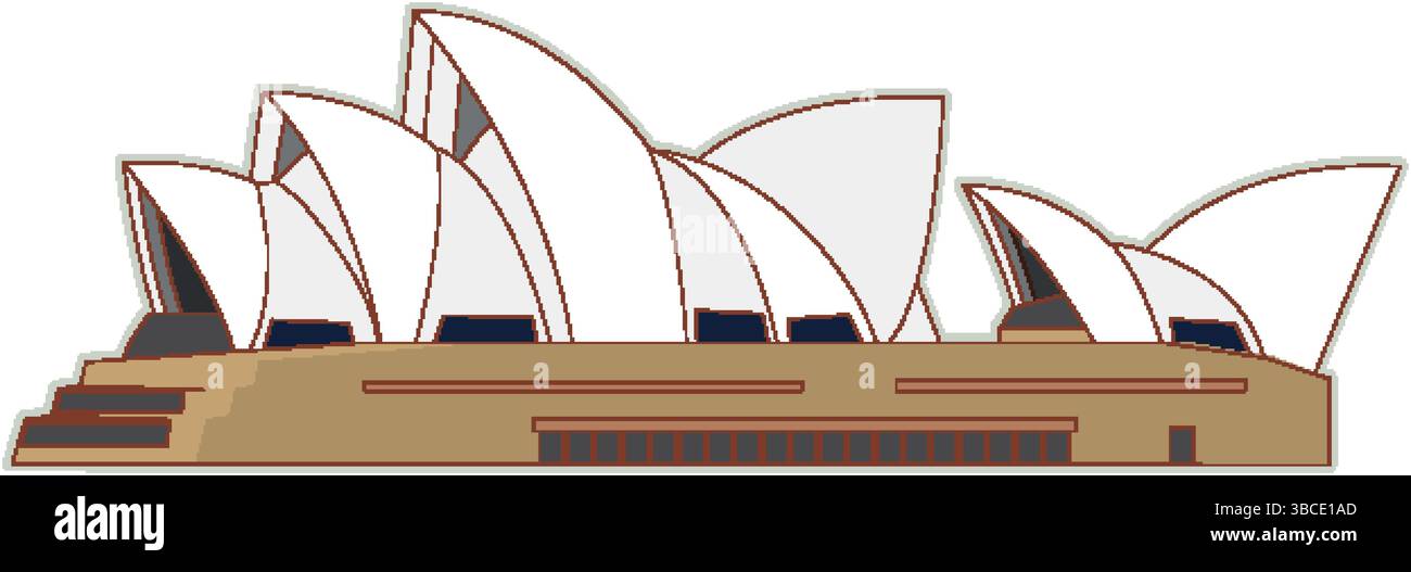 Sydney opera house roof exterior Cut Out Stock Images & Pictures - Alamy