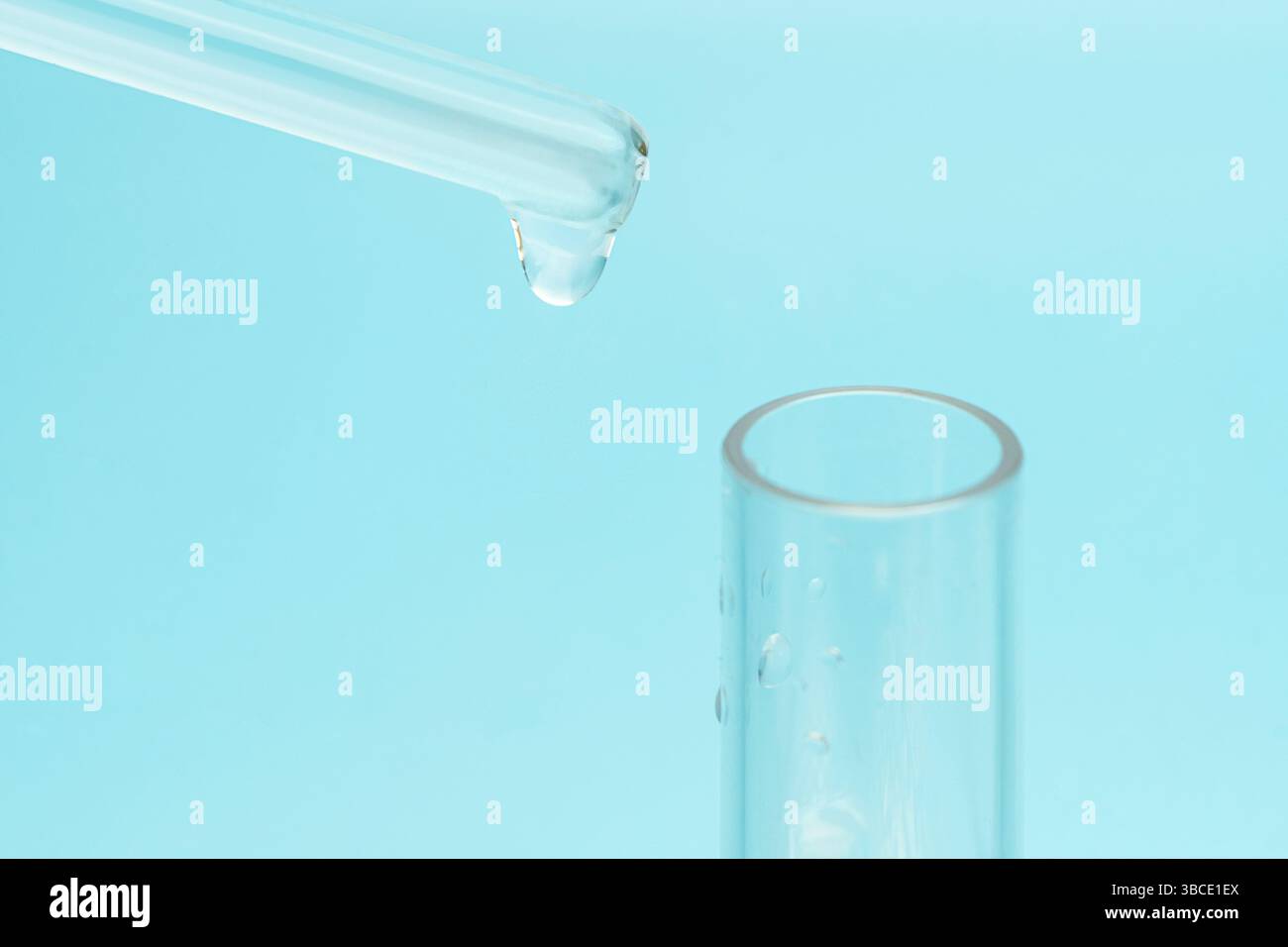 Science research concept macro with pipette and tubes. the concept of ...