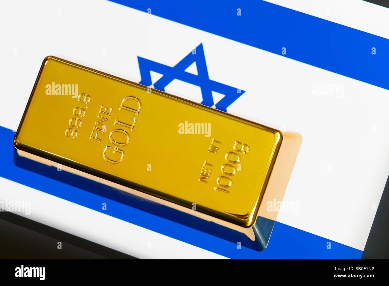 The gold bar is on the national flag of israel, israeli Gold Reserve ...