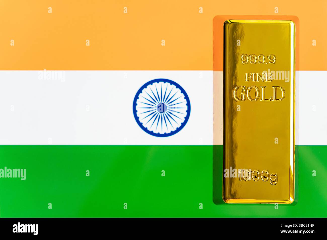 The gold bar is on the national flag of india, indian Gold Reserve ...