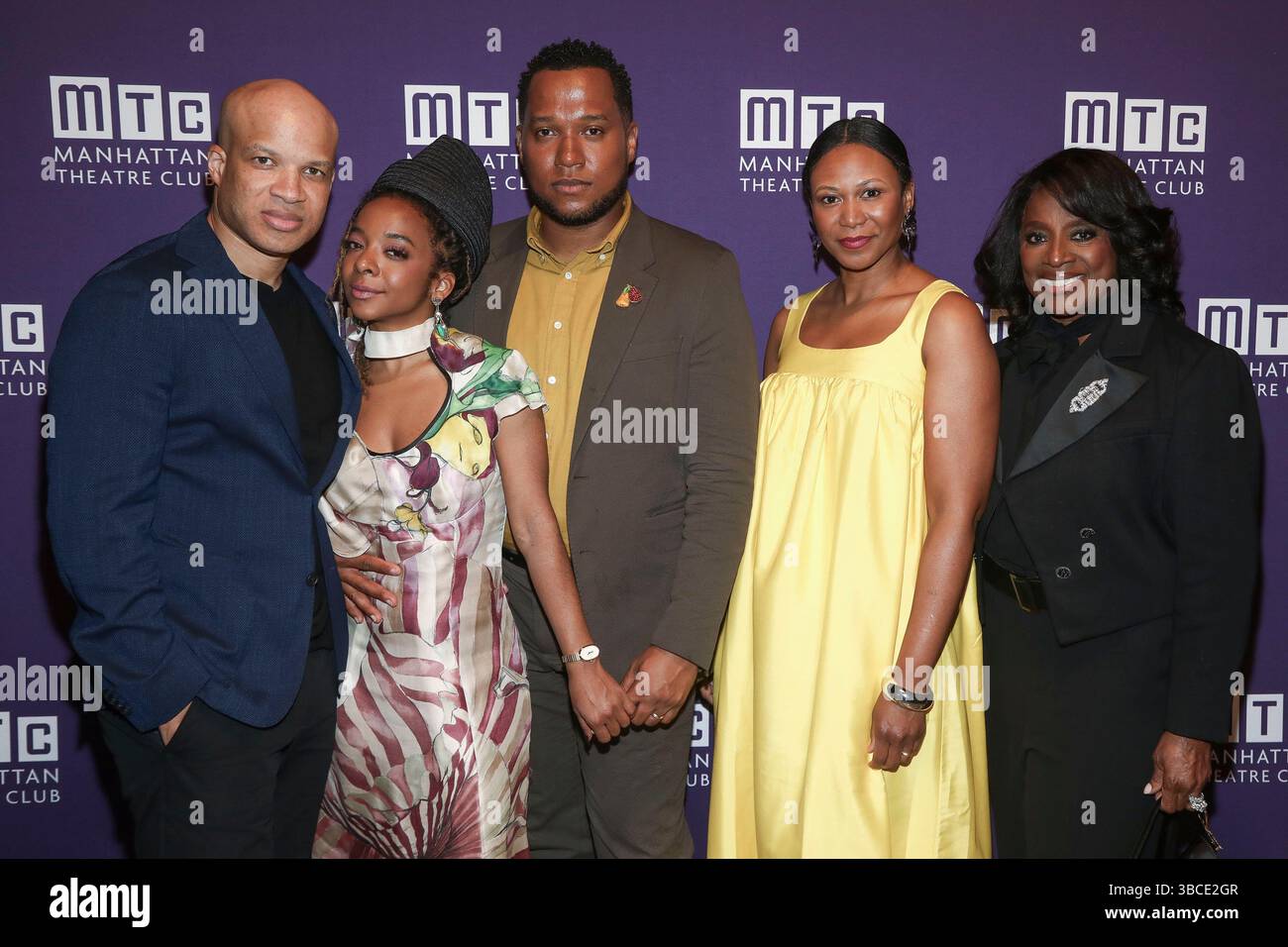 Actors Glenn Davis, from left, and Kara Young, playwright Branden ...