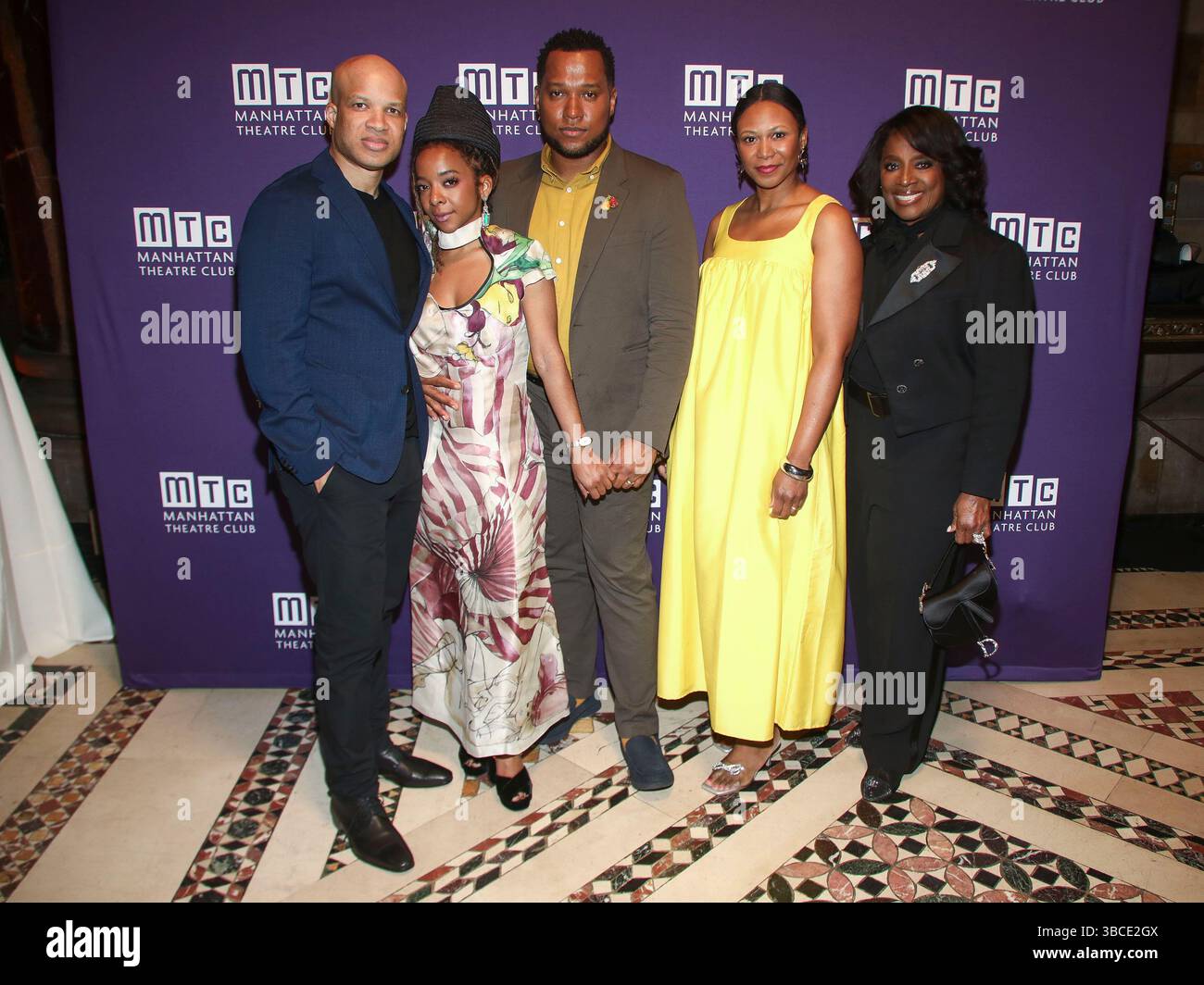 Actors Glenn Davis, from left, and Kara Young, playwright Branden ...