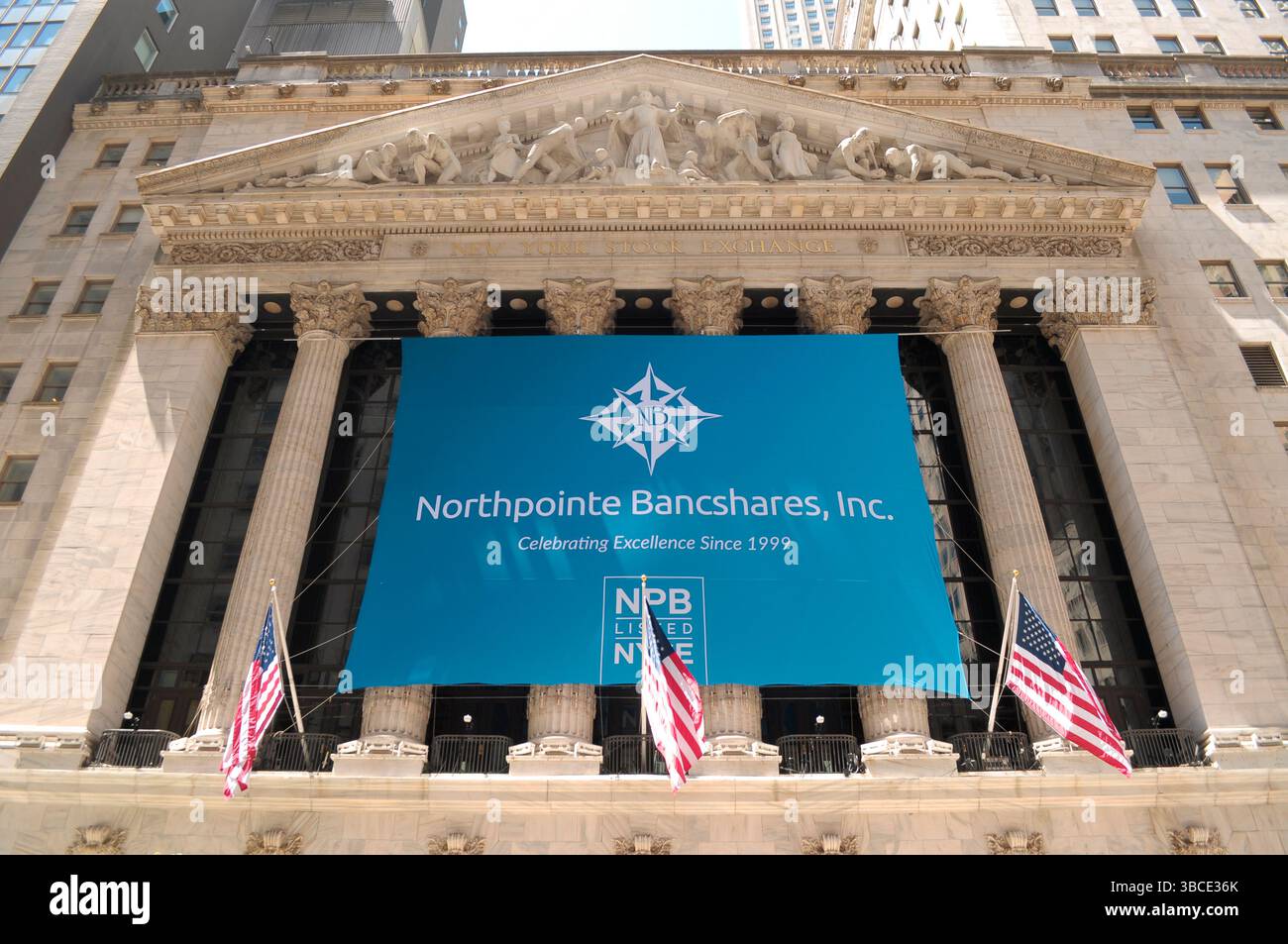 The New York Stock Exchange is seen in the Financial District in ...