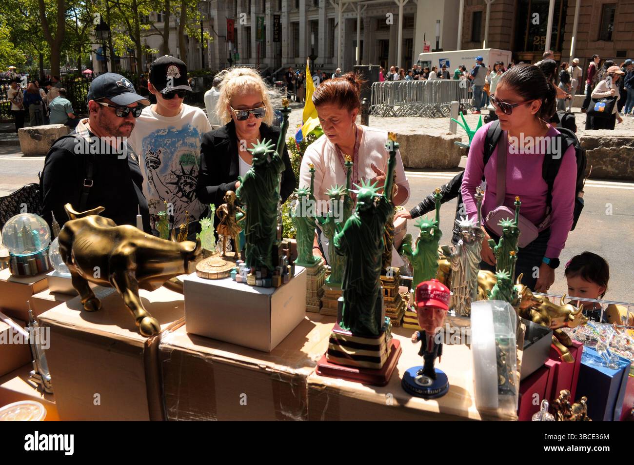 New York, United States. 19th May, 2025. Miniature models of the ...