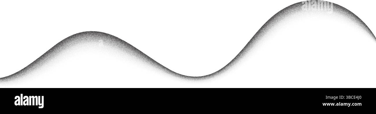 Sand mountain landscape with noise grainy gradient. Stipple dotted wavy ...