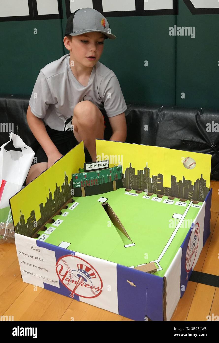Ben Cody with his Cody Field project which he created out of recycled ...