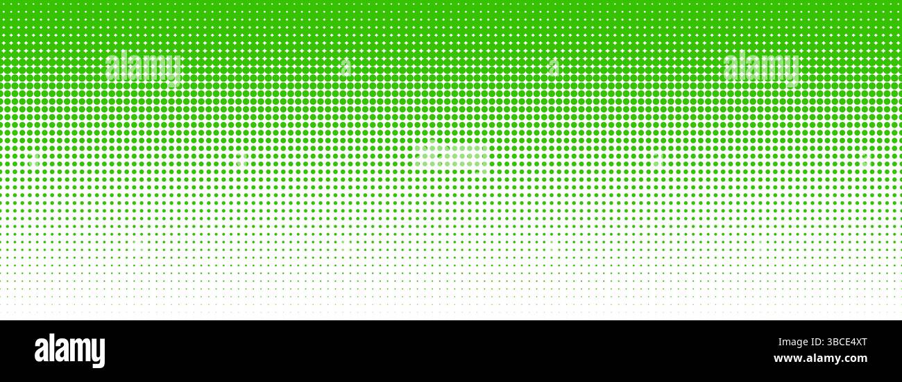Green halftone gradient texture. Vanishing cartoon polka dot background ...