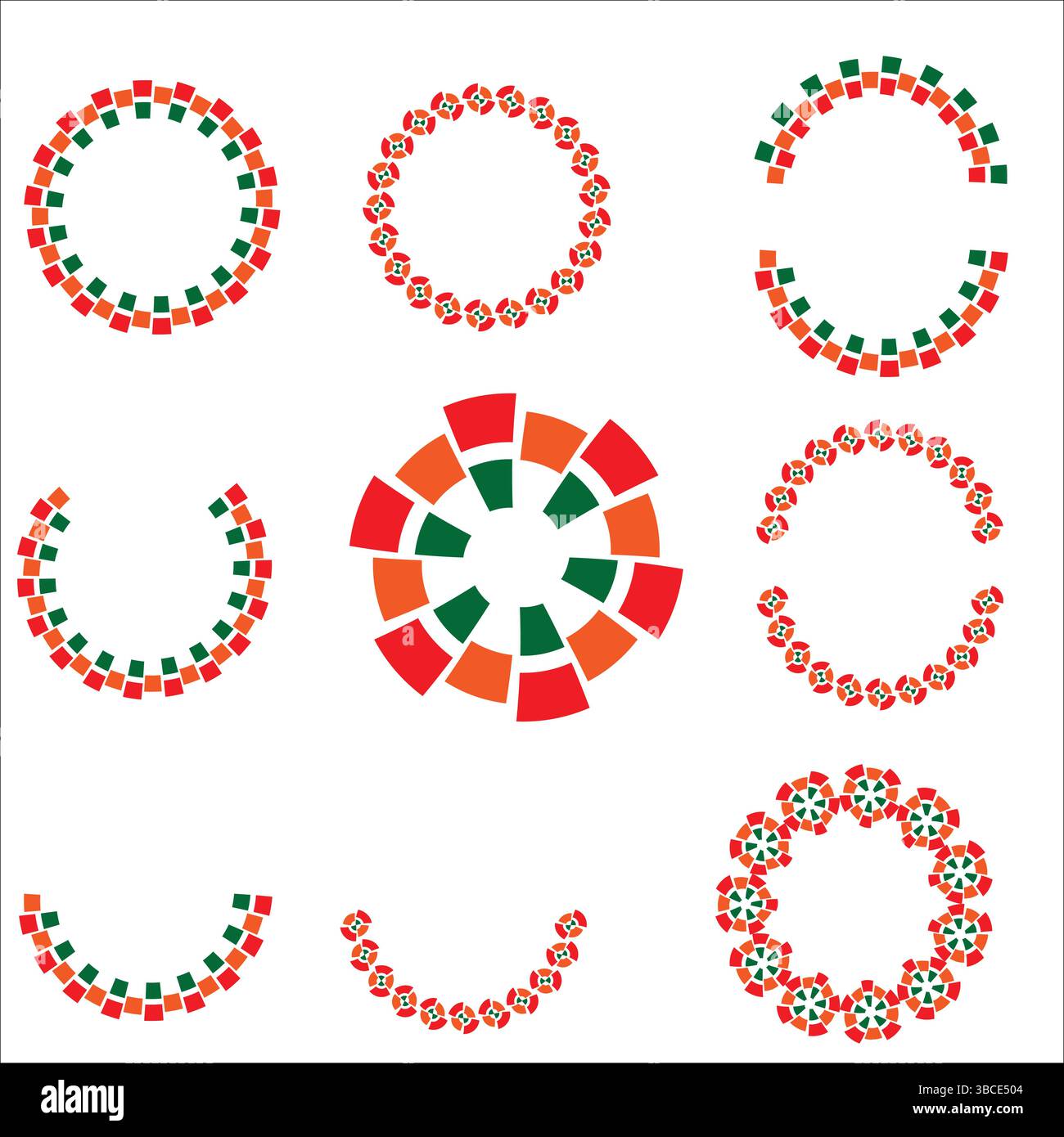 Colorful Ethnic Style Circle Frames Collection Stock Vector Image & Art ...