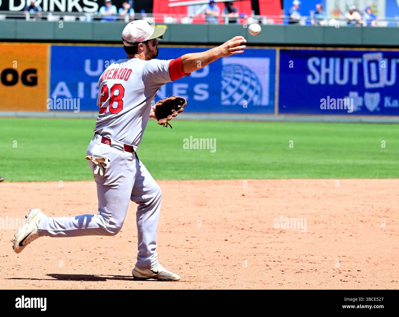 KANSAS CITY, MO - MAY 18: St. Louis Cardinals third baseman Nolan ...