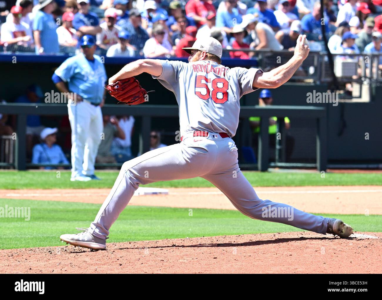 KANSAS CITY, MO - MAY 18: St. Louis Cardinals pitcher Chris Roycroft ...