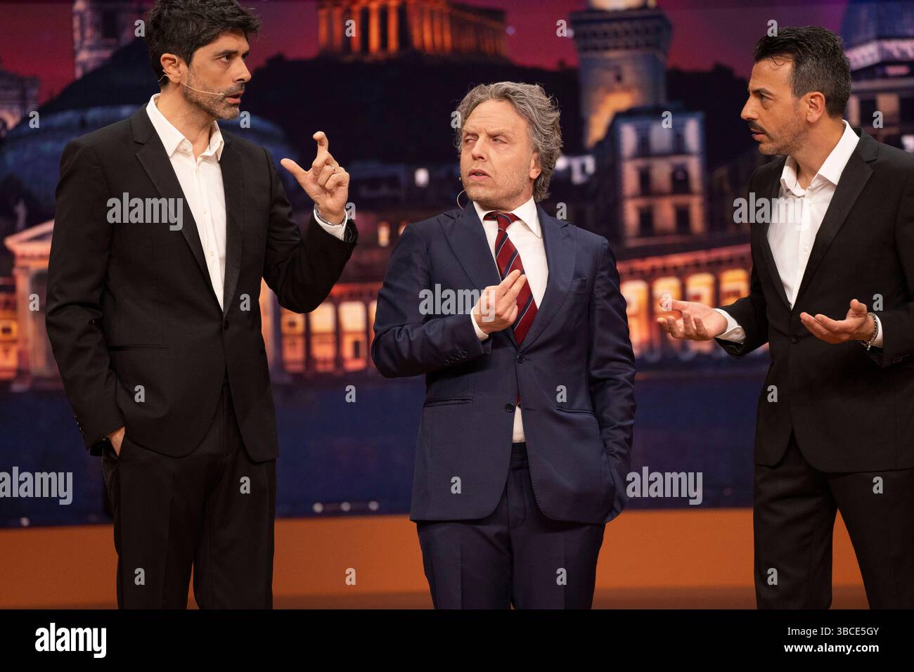 Naples, Italy. 09th May, 2025. Luigi Esposito (L), Marco Marzocca (C ...