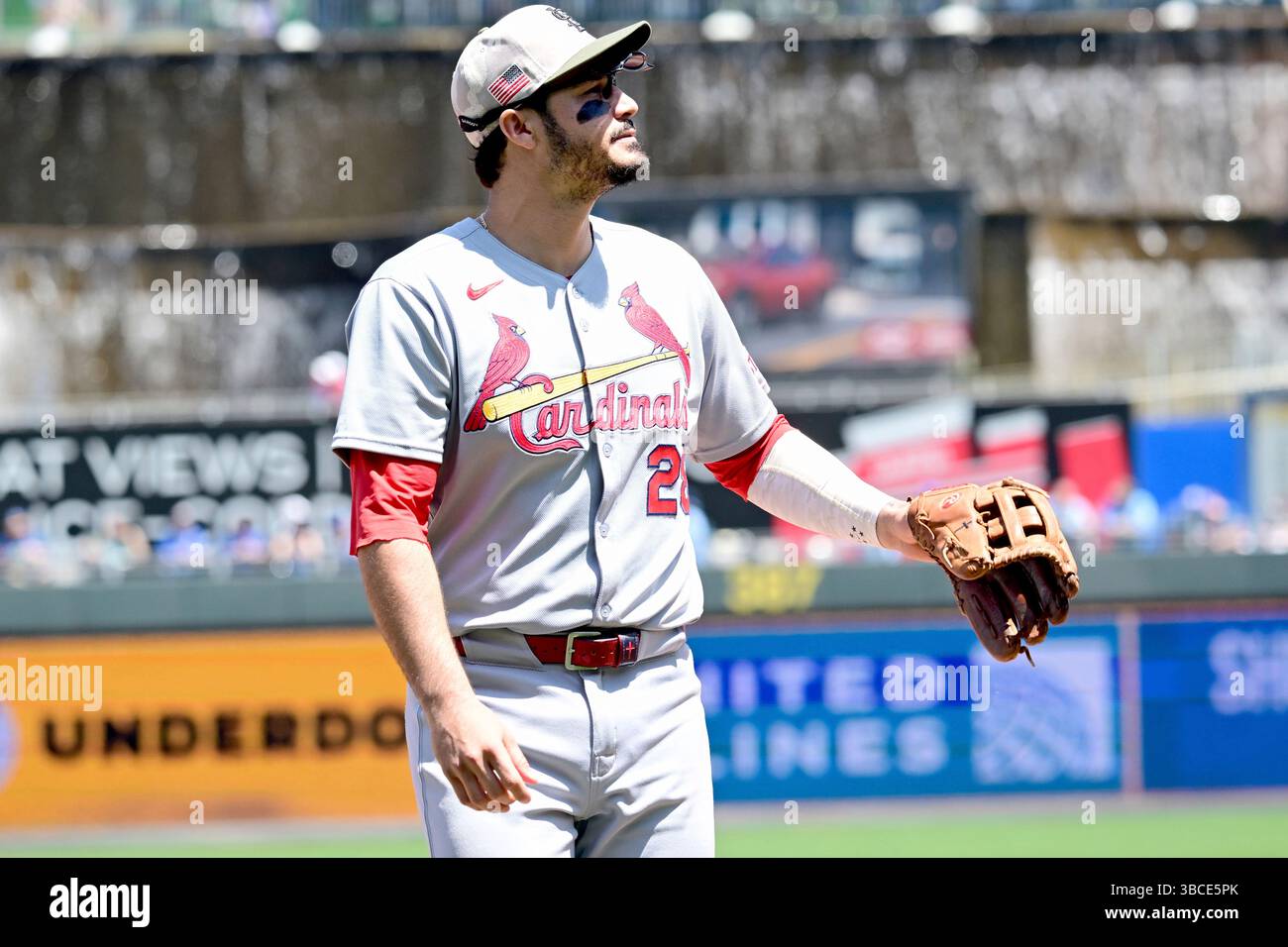 KANSAS CITY, MO - MAY 18: St. Louis Cardinals third baseman Nolan ...