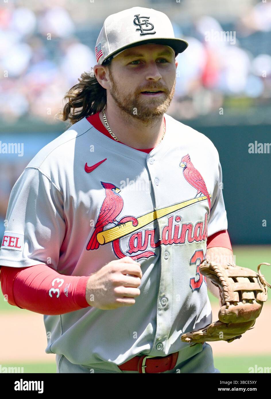 KANSAS CITY, MO - MAY 18: St. Louis Cardinals shortstop Brendan Donovan ...