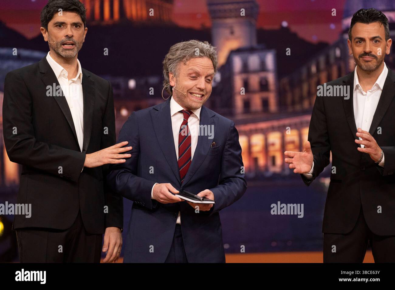 Naples, Italy. 09th May, 2025. Luigi Esposito (L), Marco Marzocca (C ...