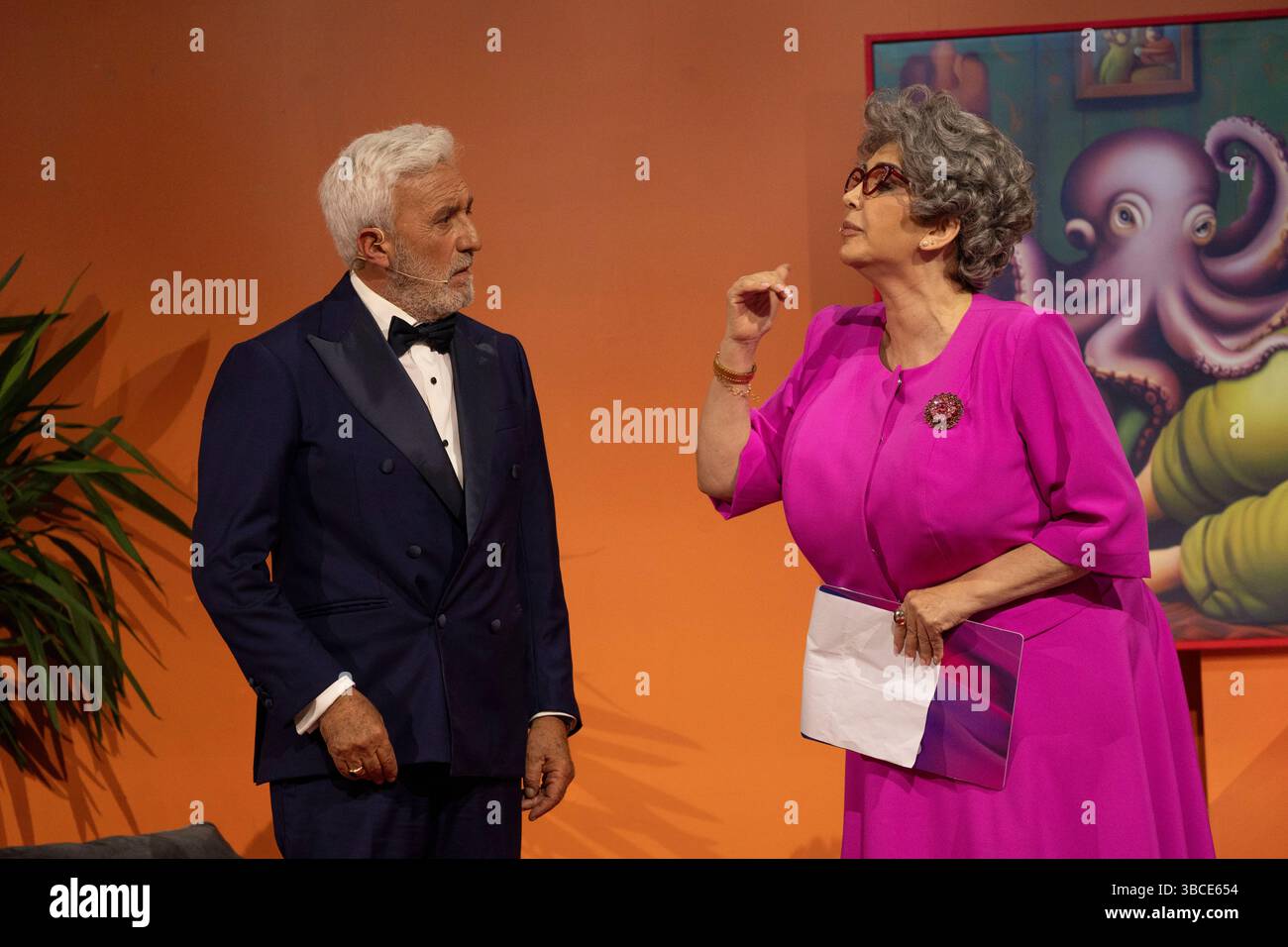 Naples, Italy. 09th May, 2025. Patrizio Rispo (L) and Rosalia Porcaro ...