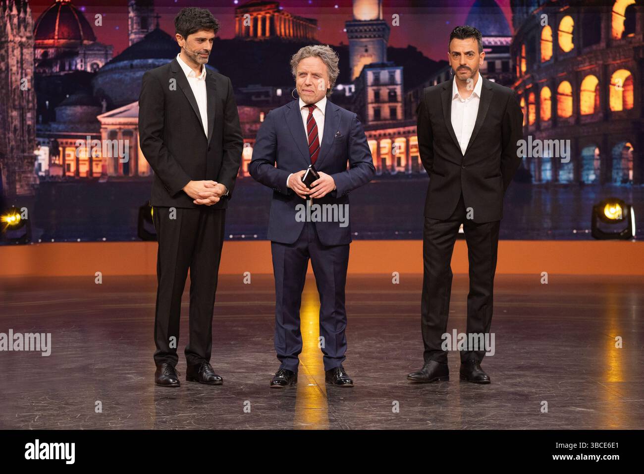 Naples, Italy. 09th May, 2025. Luigi Esposito (L), Marco Marzocca (C ...