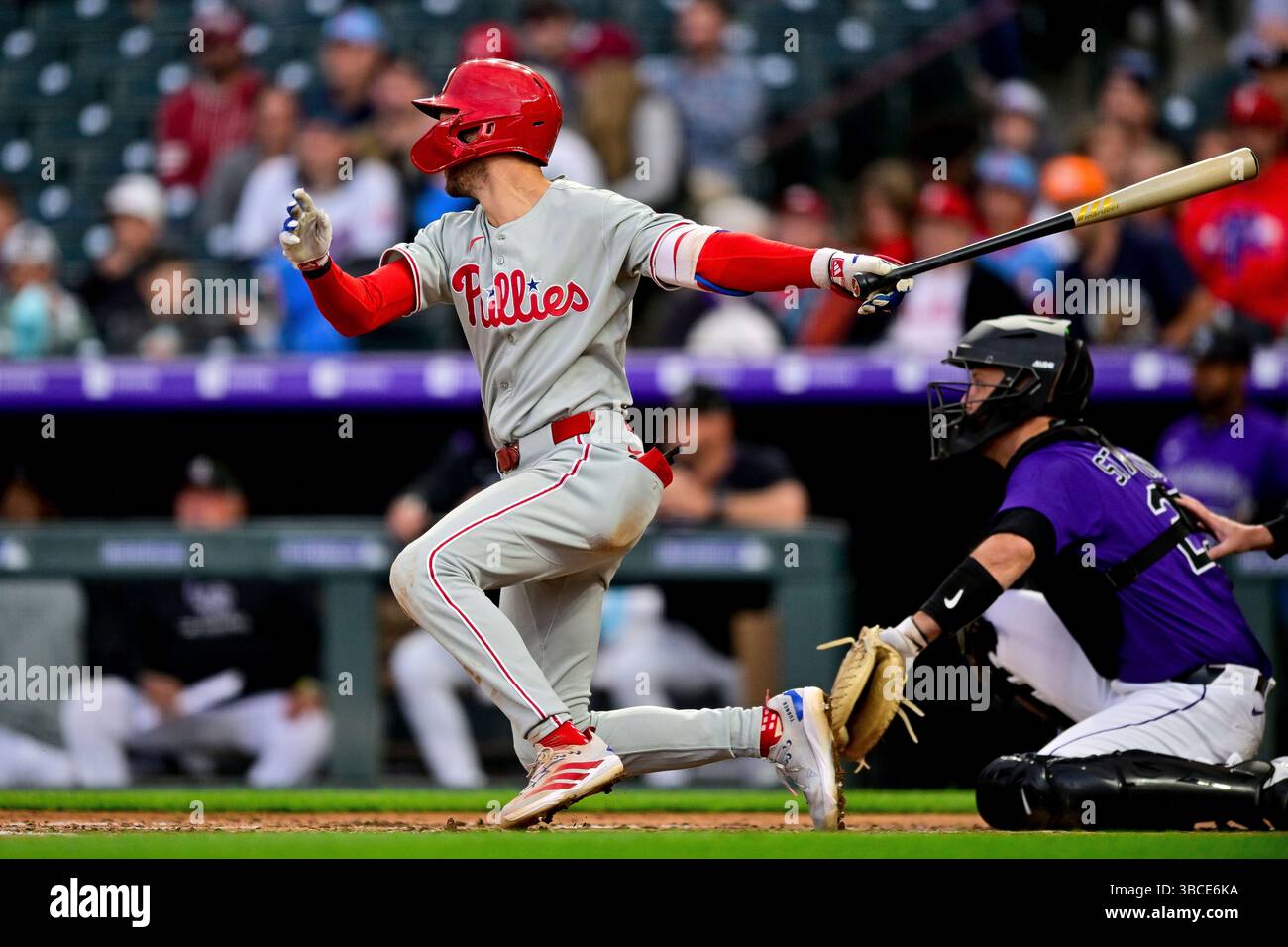 DENVER, CO - MAY 19: Philadelphia Phillies shortstop Trea Turner (7 ...