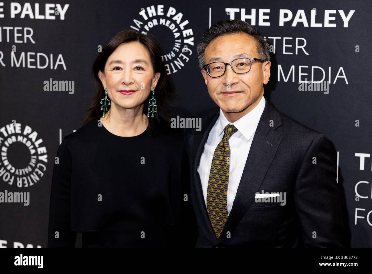 Ny. 19th May, 2025. Clara Wu Tsai, Joe Tsai at arrivals for 2025 Paley Honors, The Ziegfeld ...