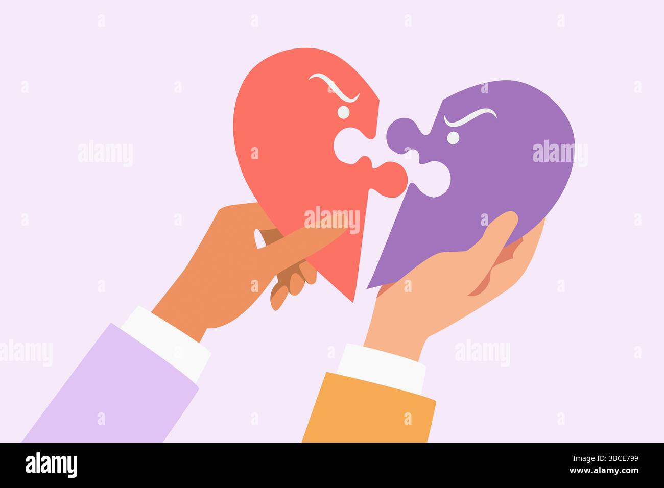 business conflict, fight argument concept, hand holding angry yelling ...