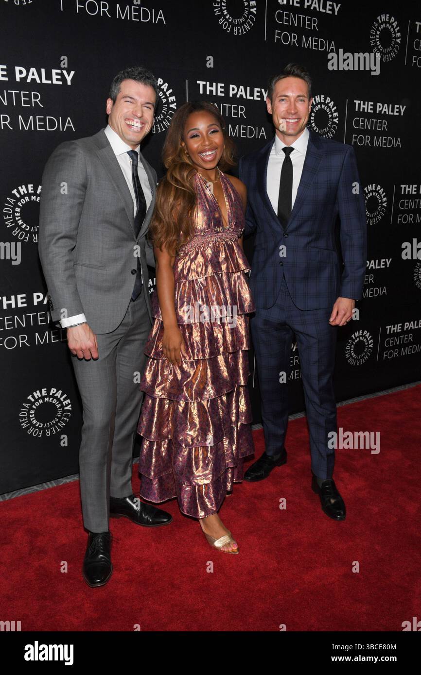 New York, USA. 19th May, 2025. (L-R) Gio Benitez, Somara Theodore and Whit Johnson attend the ...