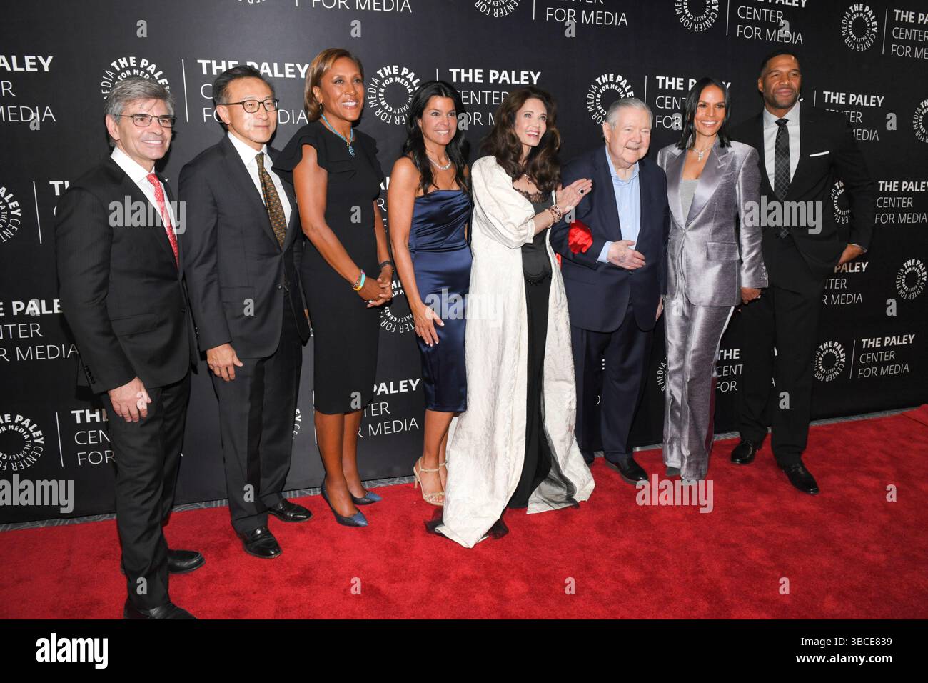 New York, USA. 19th May, 2025. (L-R) George Stephanopoulos, Joseph Tsai ...