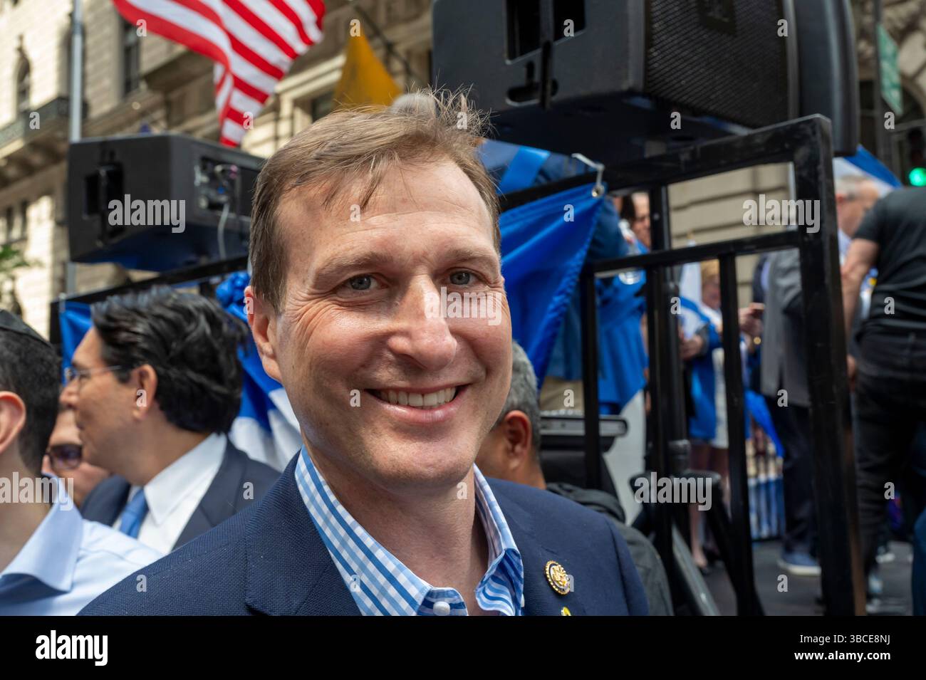 New York, United States. 18th May, 2025. U.S. Rep. Dan Goldman attends ...