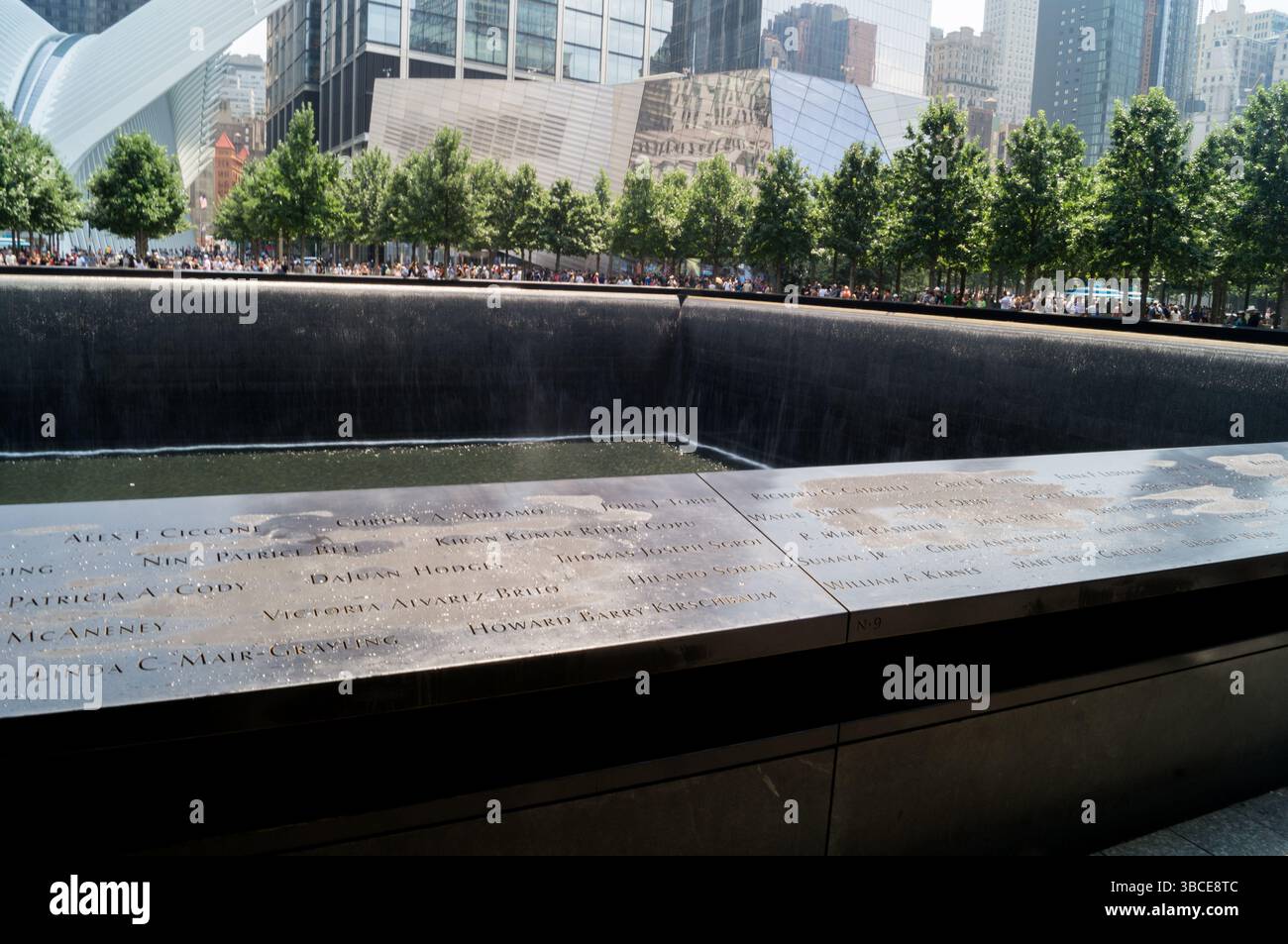 Photograph of ground zero in lower Manhattan where the September 11 ...