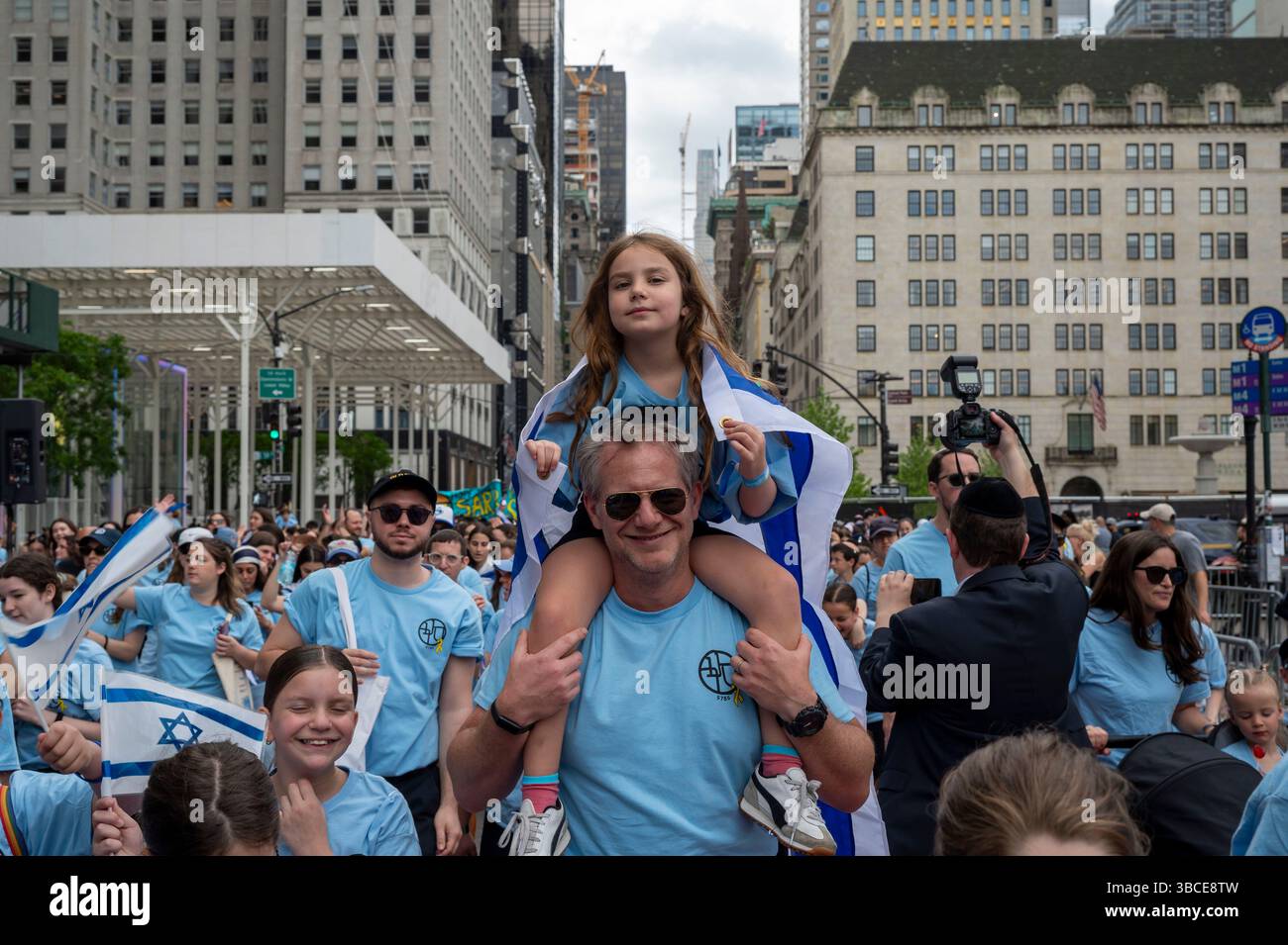 New York, United States. 18th May, 2025. Celebrants march in the Israel ...