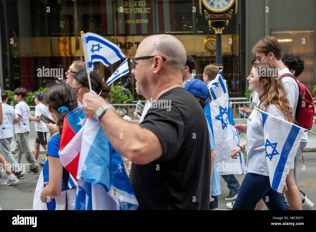 New York, United States. 18th May, 2025. Celebrants march in the Israel ...