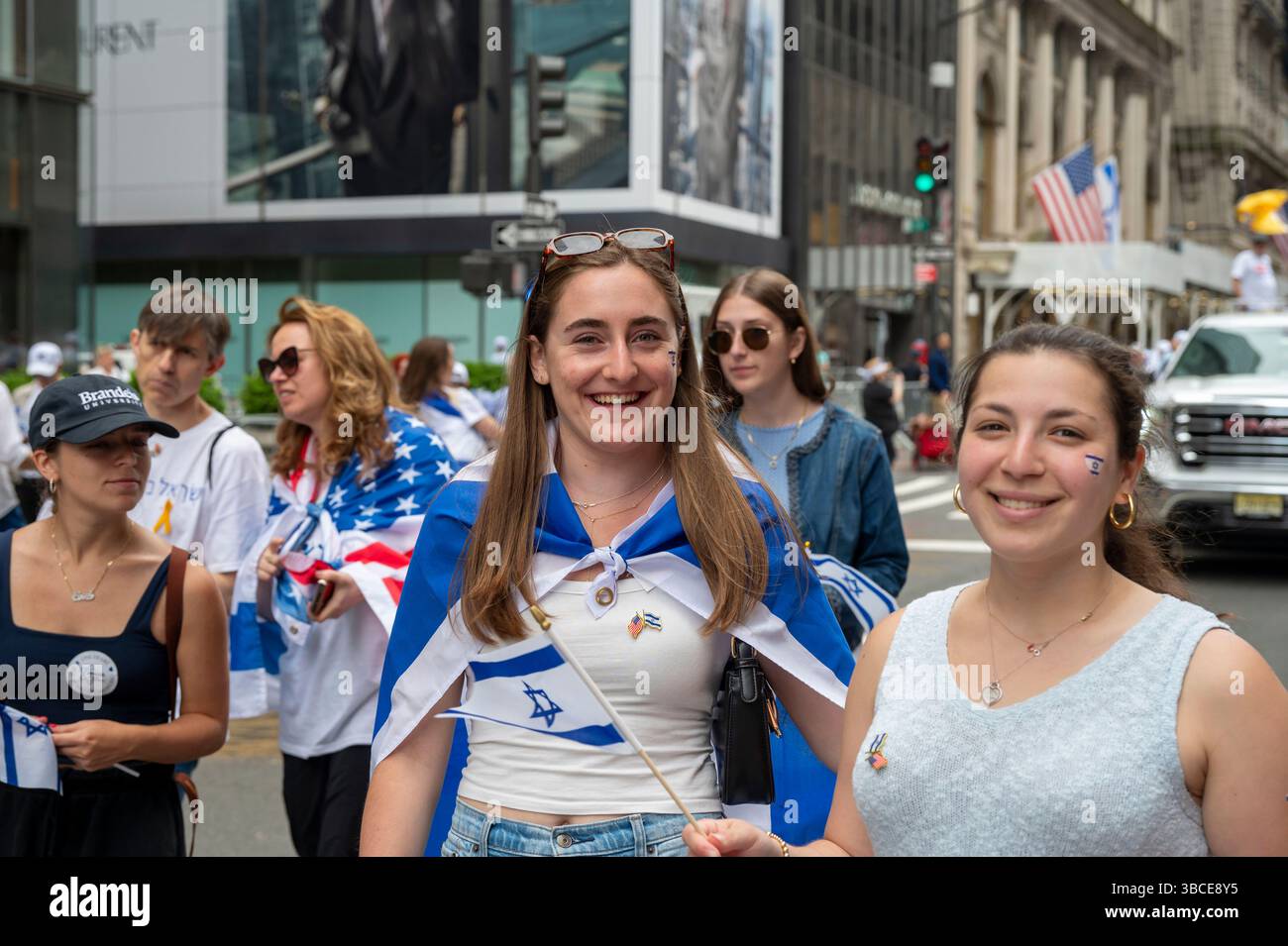 New York, United States. 18th May, 2025. Celebrants march in the Israel ...