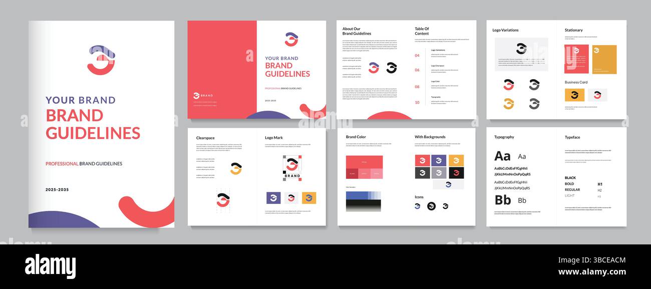 Logo guidelines layout Stock Vector Images - Alamy