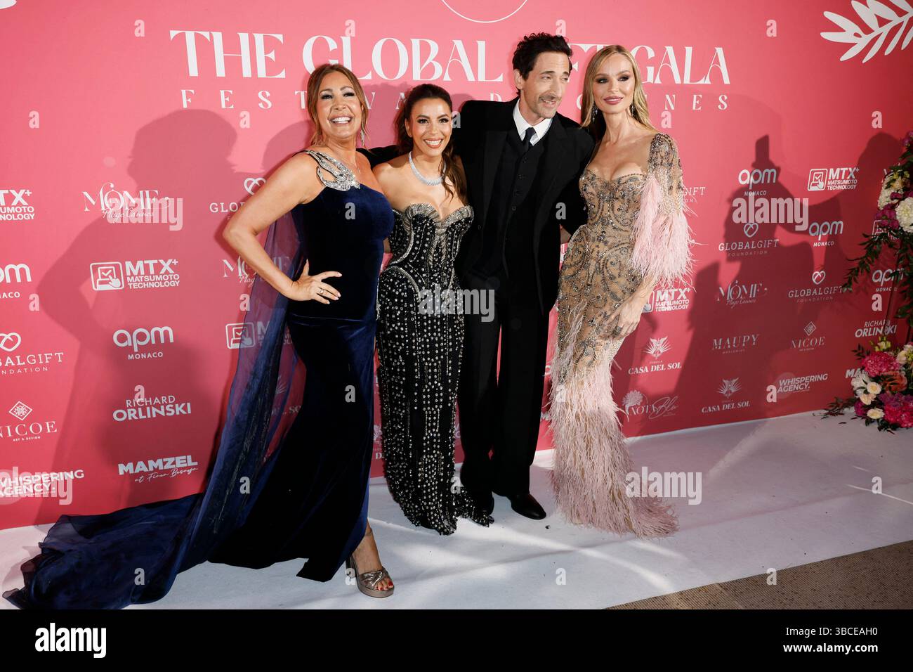 Cannes, France. 19th May, 2025. Maria Bravo, Eva Longoria, Adrien Brody ...